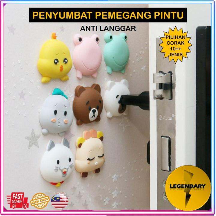 Penyumbat Pemegang Pintu Door Stopper Anti Hit Silicone Soft Rubber ...