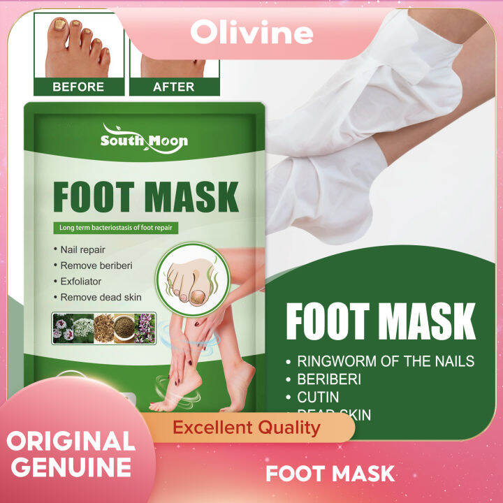 South Moon Peeling Dead Skin Foot Masks Anti Crack Nail Repair Feet Masks Brightening Skin ...