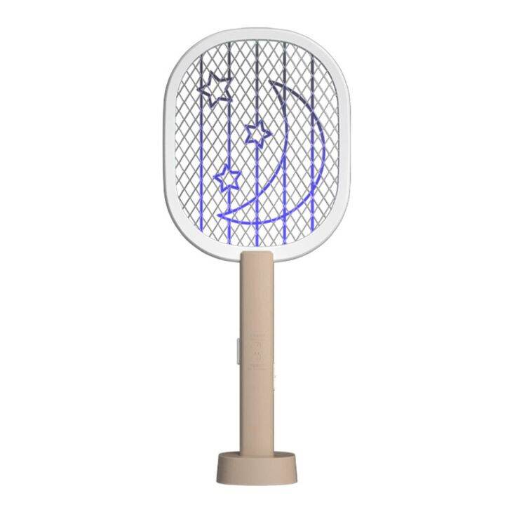 Fly Racket Mosquito Killer Swatter 5W LED Rechargeable Bug Bat Insect ...