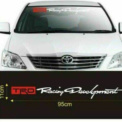 STIKER KACA MOBIL TRD RACING DEVELOPMENT STIKER MOBIL RACING TRD TOYOTA ...