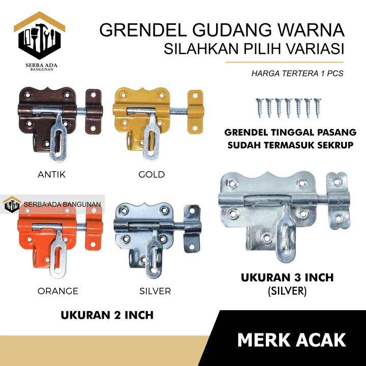 Grendel Gudang Overpall Jumbo / Grendle Grendel Pintu Jendela Stainless ...