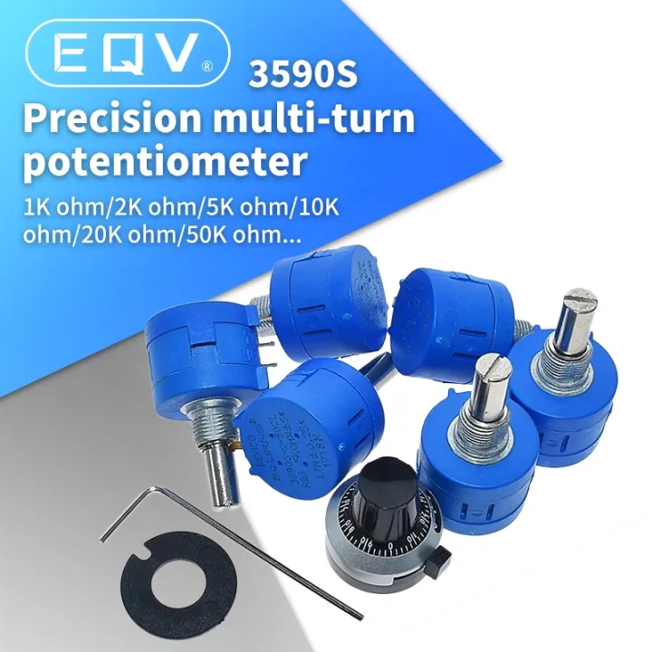 3590S Multiturn Potentiometer 500 1K 2K 5K 10K 20K 50K 100K ohm ...