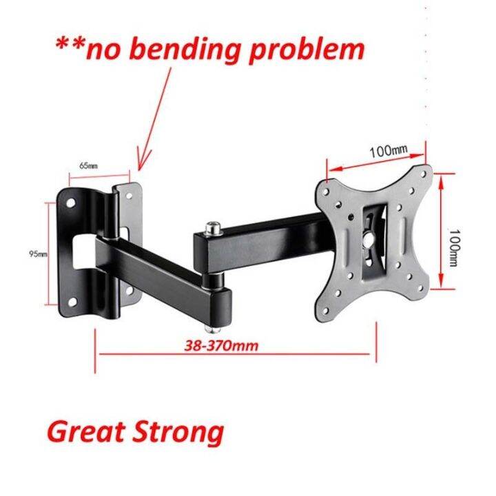 Full Motion 10 quot; 30 quot; Flat Panel LED LCD Display TV Wall Mount ...