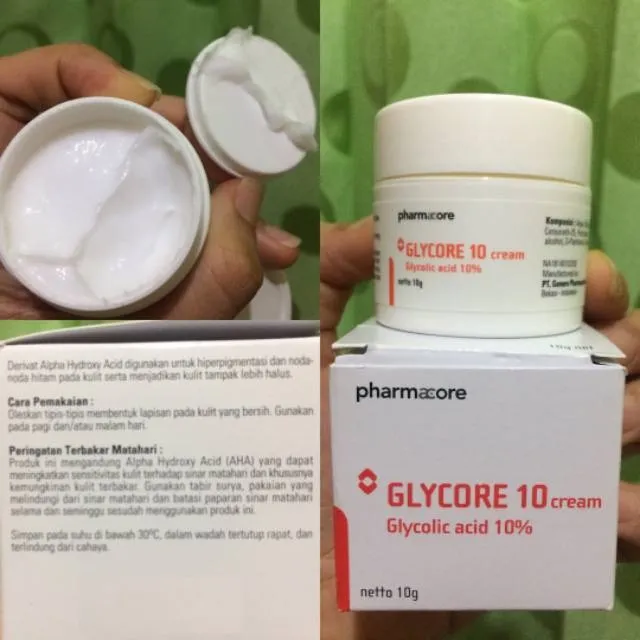 GLYCORE 10% CREAM UNTUK FLEK / CREAM GLYCORE ACID 10% UNTUK FLEK ...