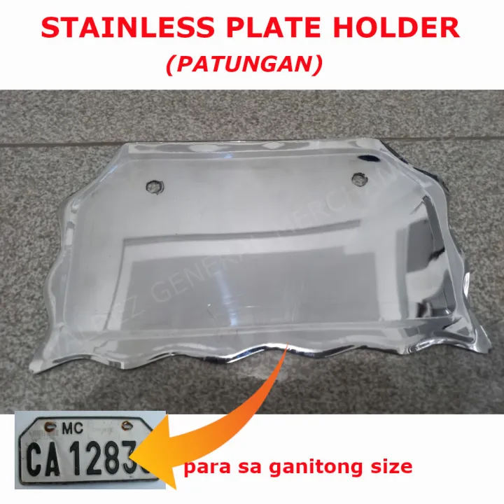 Motorcycle Stainless Plate Holder, Patungan , Plate Holder Support ...
