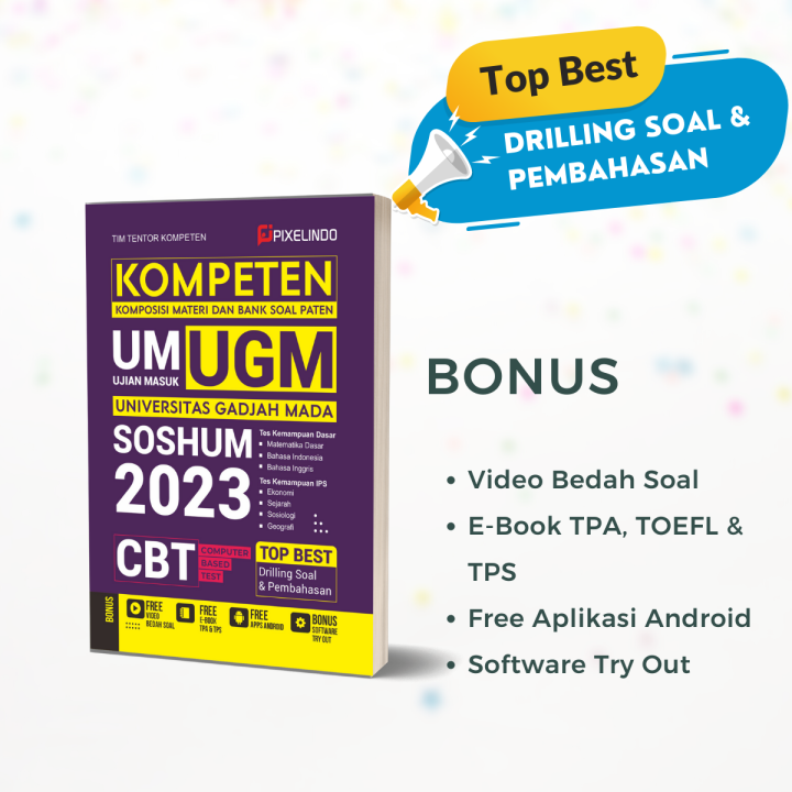 Kompeten Ujian Masuk UGM SOSHUM 2023 | Lazada Indonesia