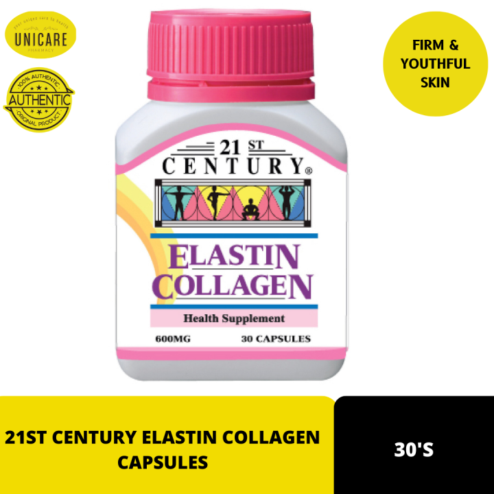 21ST CENTURY ELASTIN COLLAGEN CAPSULES 30'S | Lazada