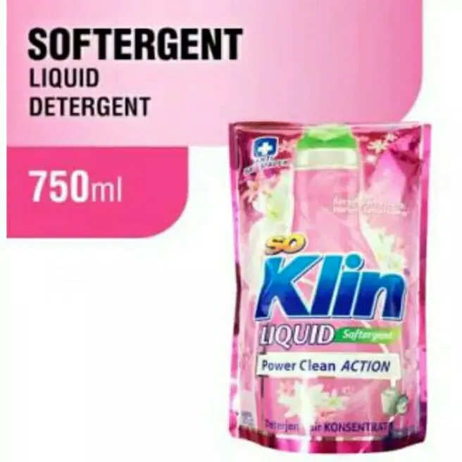 soklin liquit softergent power clean action 750ml | Lazada Indonesia