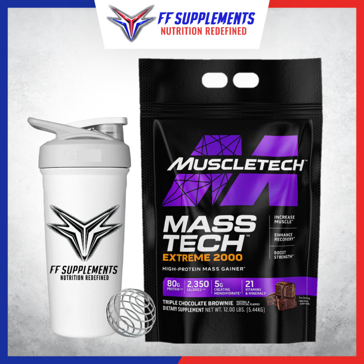 Muscletech Masstech Mass Gainer 12lbs with FF Shaker | Lazada PH