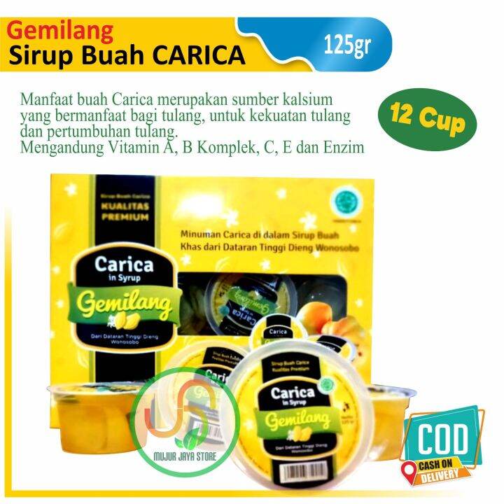 Carica syirup - Manisan Buah Carica khas Dieng isi 12 cup | Lazada ...