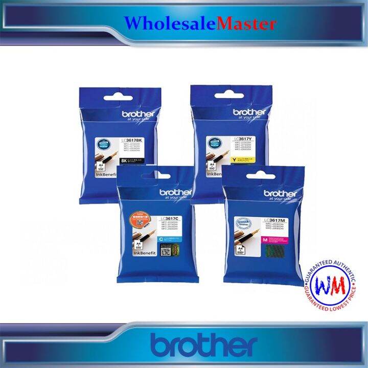 Brother LC-3617 Genuine Ink Cartridge LC3617 Cyan Magenta Yellow Black ...
