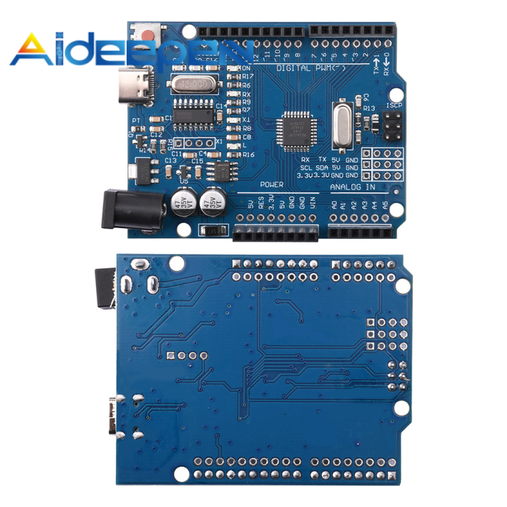 Aideepen Board for UNO R3 ATmega328P with CH340G Chip Compatible for Arduino UNO R3 Mega 2560 ...