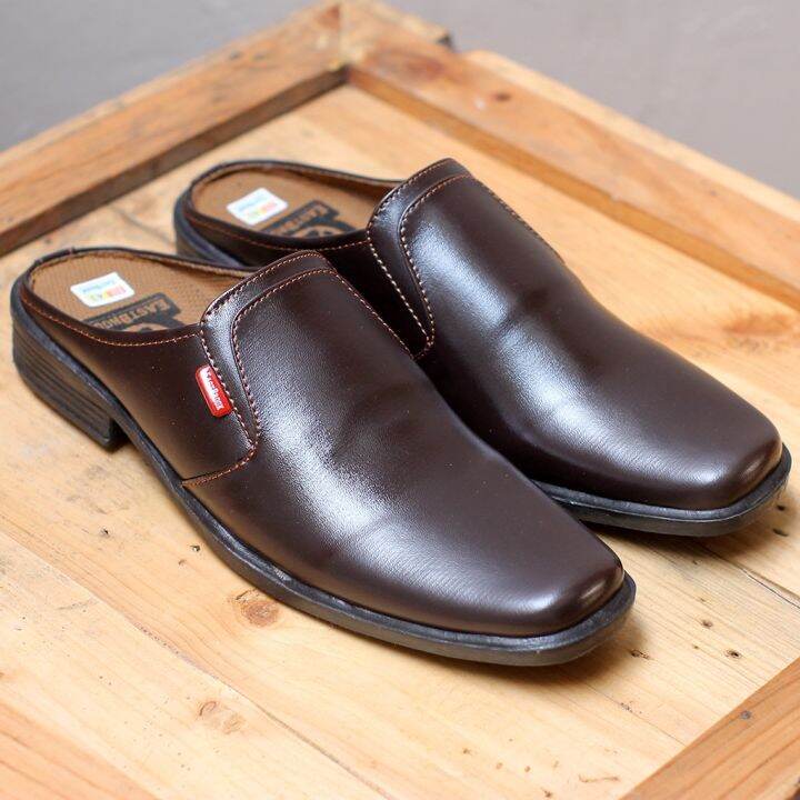Sepatu Selop Kulit Pria Eatsbrook Famous Sandal Resmi Kerja Kantor ...