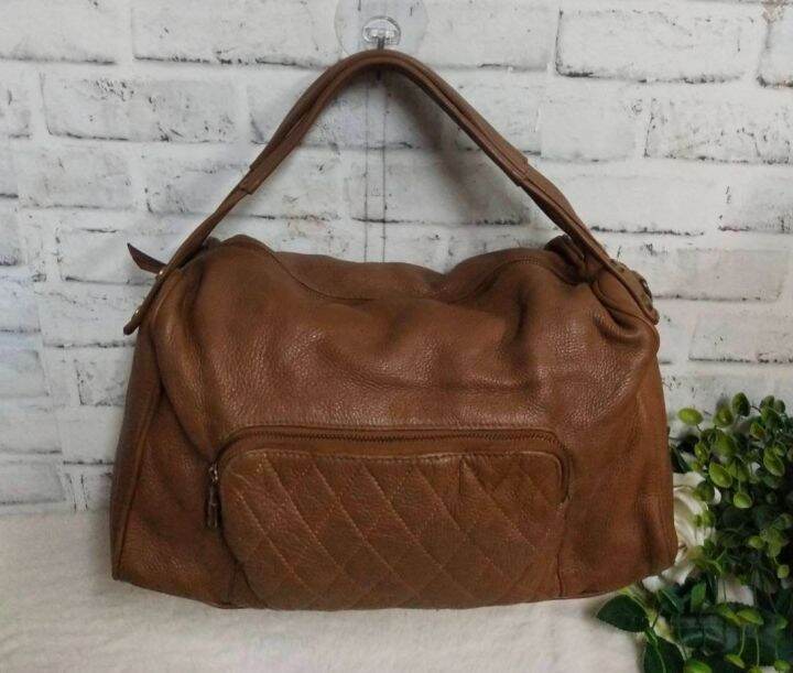 กระเป๋า Massimo Dutti bag กระเป๋าหนังแท้นุ่มๆ มี 3 ช่องหลัก 1 ช่องย่อย ...