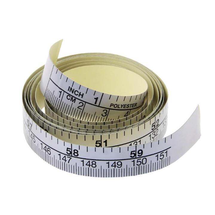 Ootdty 151cm Self Adhesive Metric Measure Tape Vinyl Ruler For Sewing ...