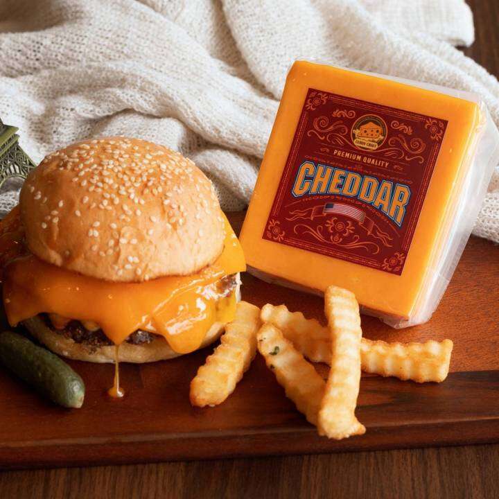 เชดดาร์ชีส (Cheddar Cheese) 200 g รสชาติเข้มข้น สัมผัสความอร่อยสไตล์ ...