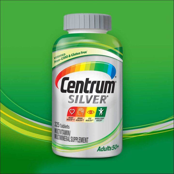 325 Tablets - Centrum Silver Adults 50+ Multivitamin, - 325 Tablets ...