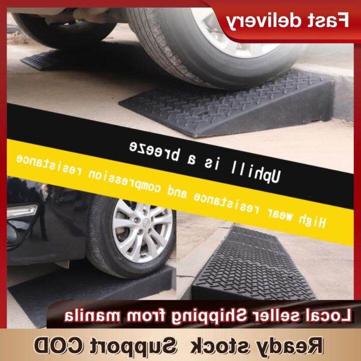 Rubber Heavy Duty Threshold Uphill Slope Curb Ramp Mat Pad Car Truck ...
