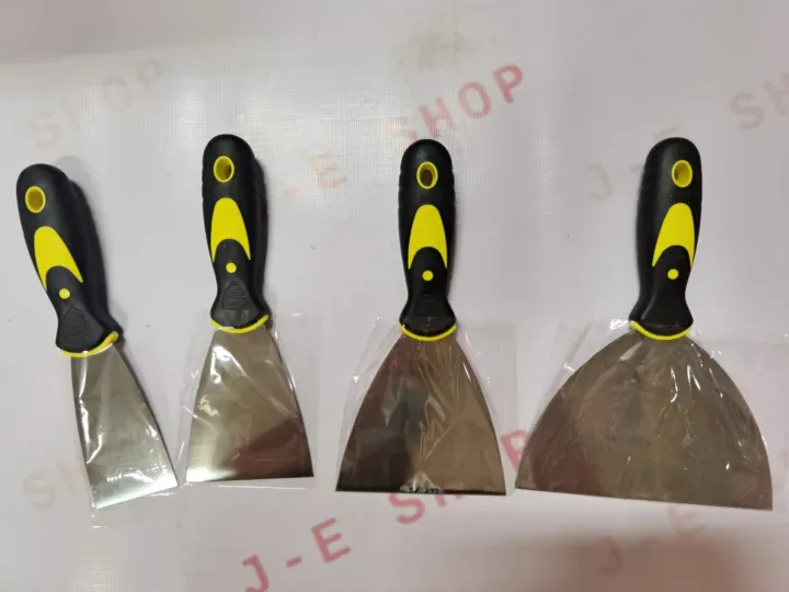 Paint scraper wall scraper putty knife with rubber handle(2inch,3inch ...