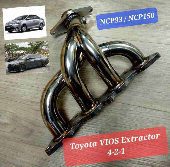 Toyota Vios Ncp93 / NCP150 Extractor Header 421 Stainless Steel Muffler ...