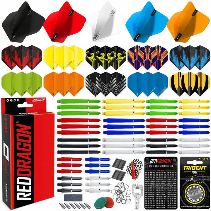 Red Dragon Darts 200 Piece Bumper Darts Accessory Pack | Lazada PH