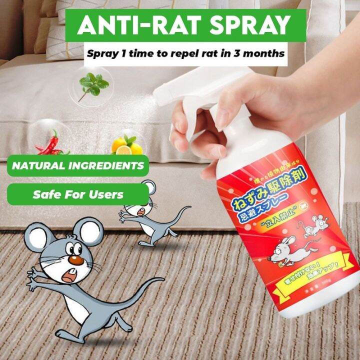 Killer Repellent Rat Spray Safe Anti Rat Spray Repel Mice Cockroaches ...