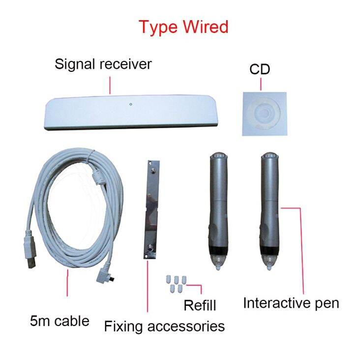Interactive Digital Whiteboard Ultrasonic Smart Wired / Wireless ...
