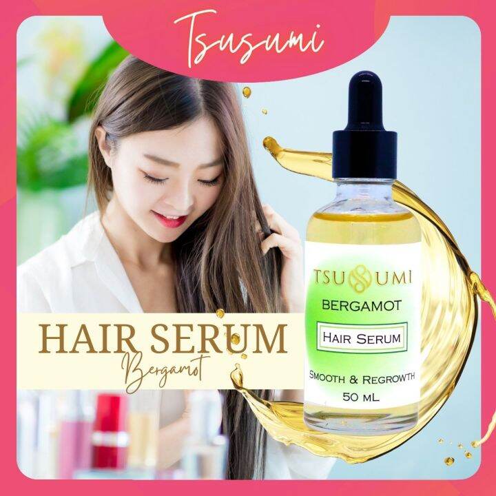 Bergamot Hair Serum 50ml Serum Rambut 100 Natural Argan Oil Organic