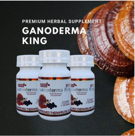 Gfoxx Ganoderma King Food Supplements (1 Bottle w/ 100 tablets | 200mg ...