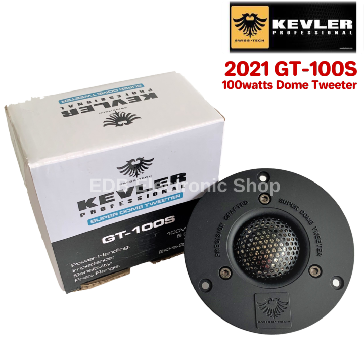 Original Kevler GT-100S Metal Dome Tweeter 100 watts 8 ohms 3" Tweeter ...