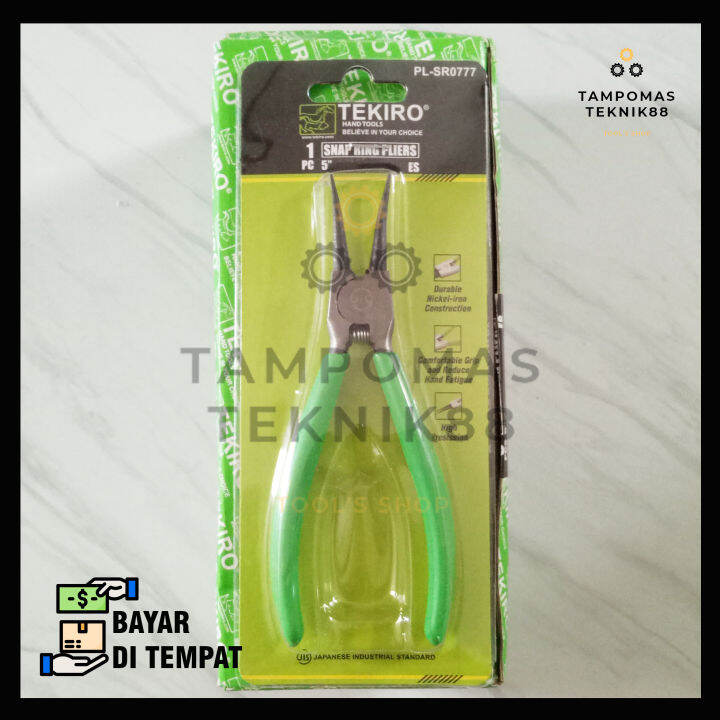 Tang Snap Ring Tekiro 5 Lurus Buka Tang Snapring ES Tekiro | Lazada ...