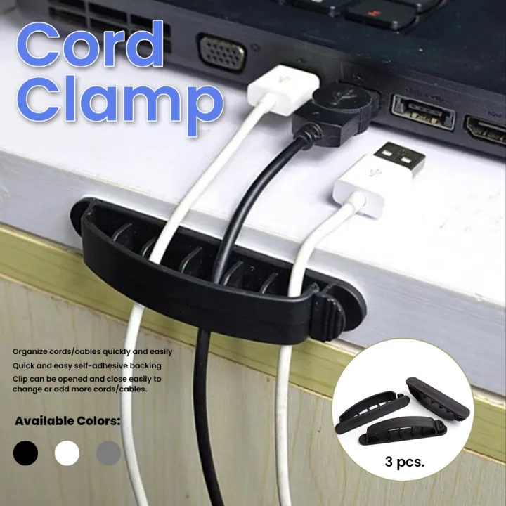 Office Hero Wire Line Organizer, Cable Organizer Clip Ties Fixer ...