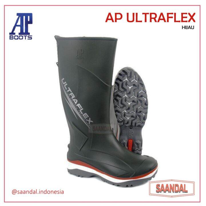 AP Ultraflex 2018 Safety Sepatu Boots Hijau Green Lentur Perikanan APD ...