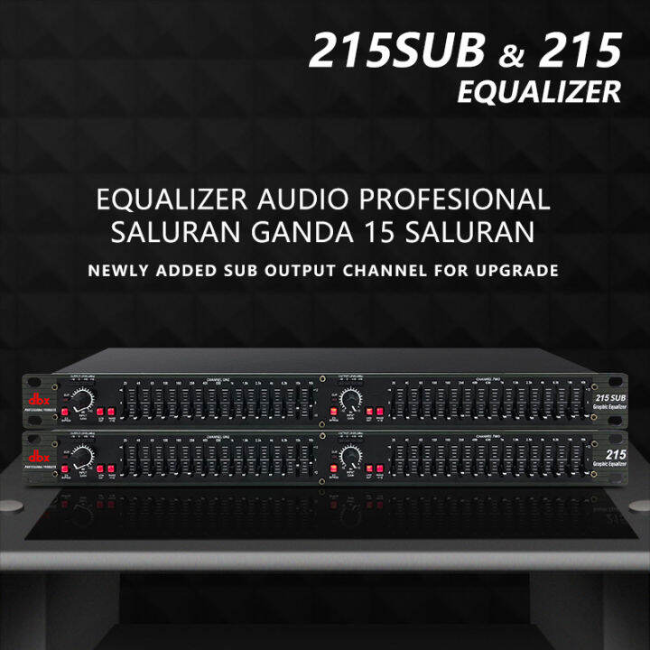 DBX EQ215215s 131 2-Series Graphic Equalizer DUAL 15 Band Graphic DBX ...