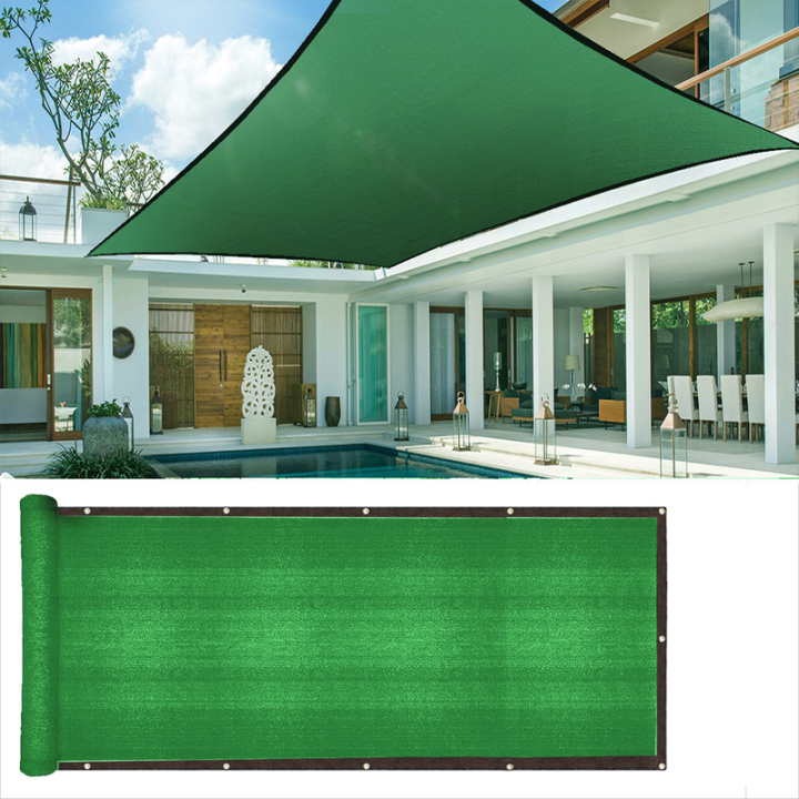 Swimming Pool Awning Sun Shade Net Green Privacy Screen Fence Sun Shade ...