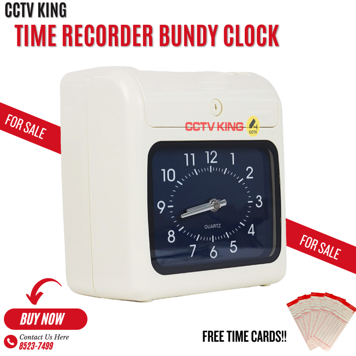 CCTV King Time Recorder Time Attendance Bundy Clock Payroll Biometrics ...