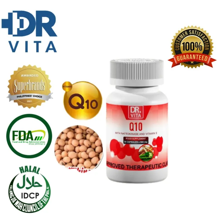 100 Authentic Dr. Vita Q10 with Nattokinase and Vitamin E | Lazada PH