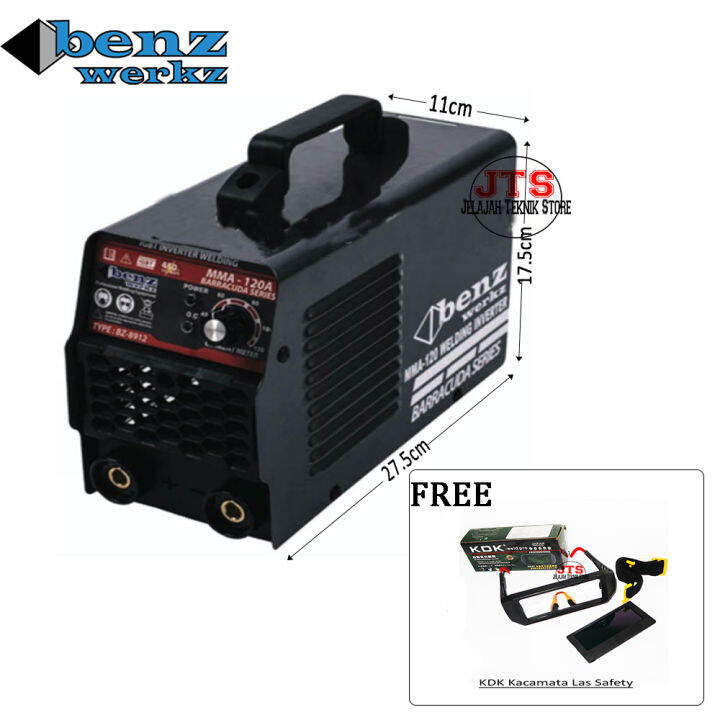 Travo Las BENZ 450Watt Barracuda Series Mesin Las MMA 120A Inverter ...