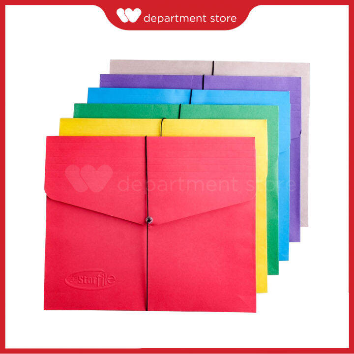 STARFILE Expanding Envelope with Elastic Band Short 3pcs | Lazada PH