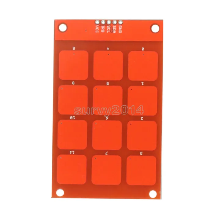 MPR121 Capacitive Touch Keypad Shield Module Sensitive Key Keyboard 3.3V Logic For Arduino Diy ...