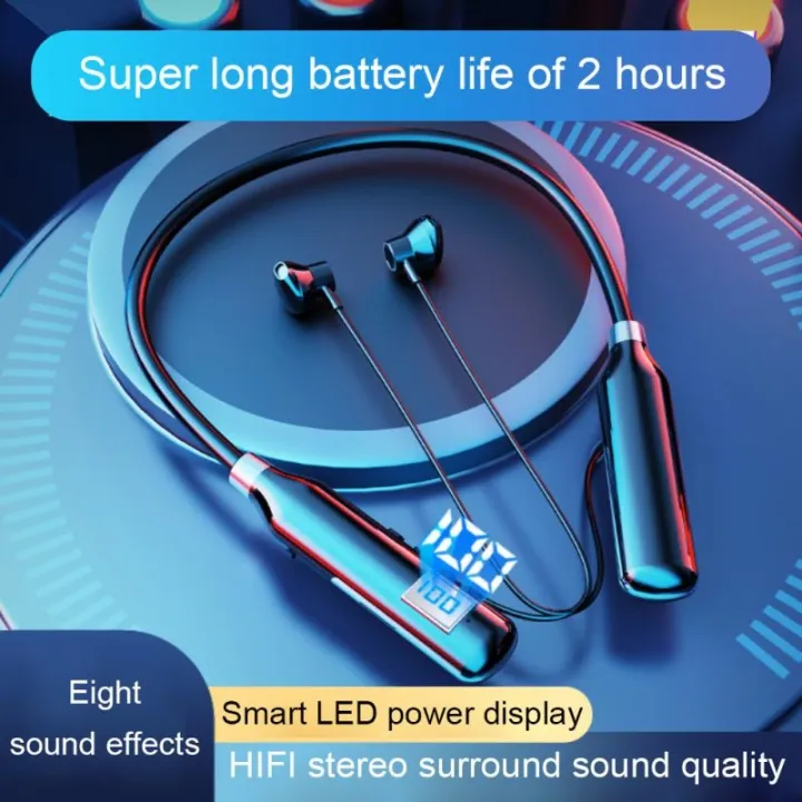 TWS Wireless Earphone Bluetooth compatible Magnetic Neckband Headphone ...