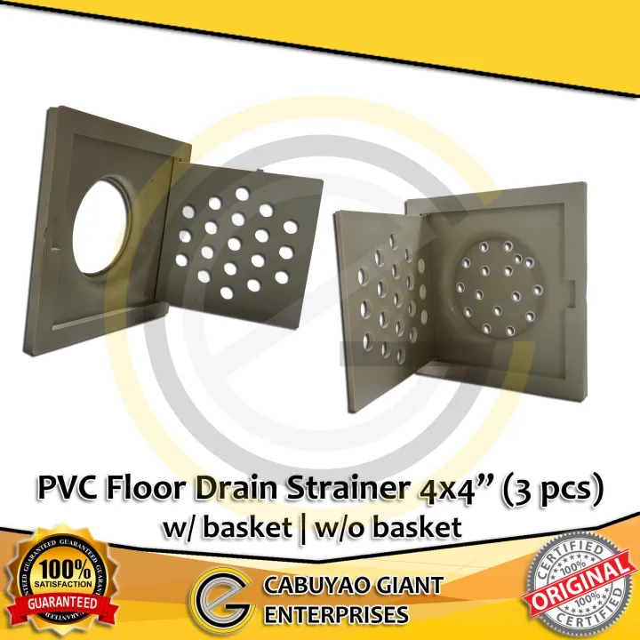 PVC Floor Drain Strainer 4x4 inches (3 pcs) | Lazada PH