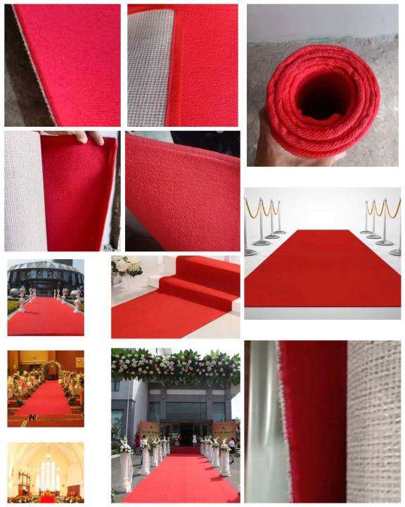 DE Quality Red Carpet with Edging/Piping in all side, sold per Yard ...
