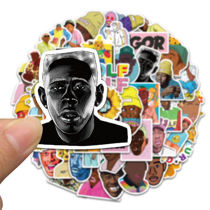 cherrya CNABPC 50PCS Rapper Singer Tyler The Creator Stickers DIY ...