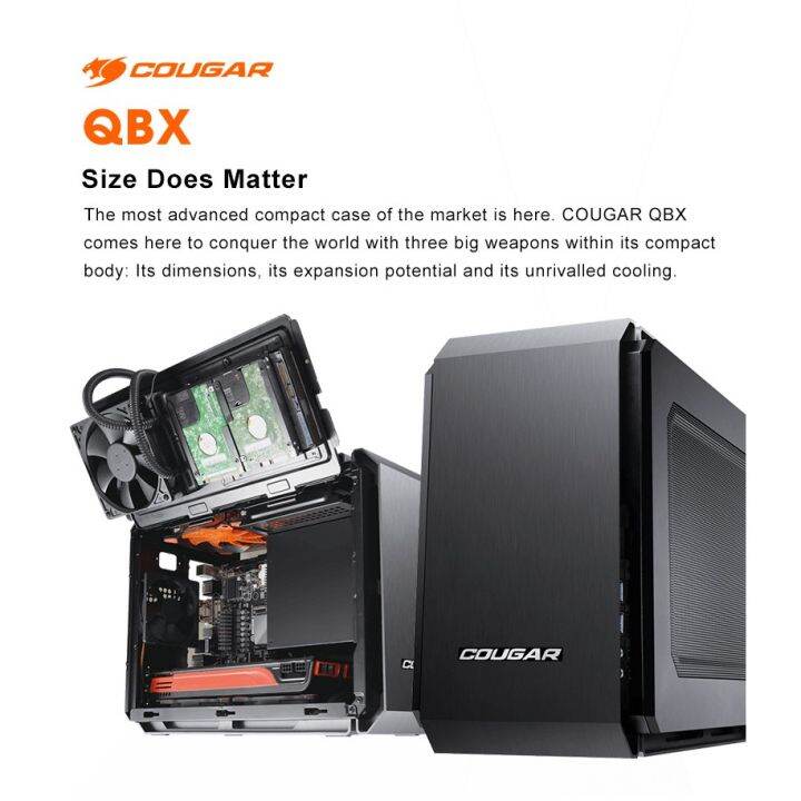 【COD】 COUGAR Mini-ITX Case Gaming Case Small Form Factor PC Case ...
