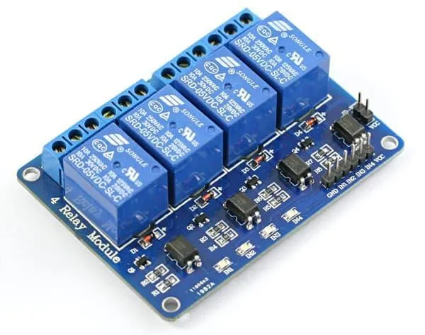 Relay Module 4 Channel 5V With Optocoupler (Arduino compatible ...