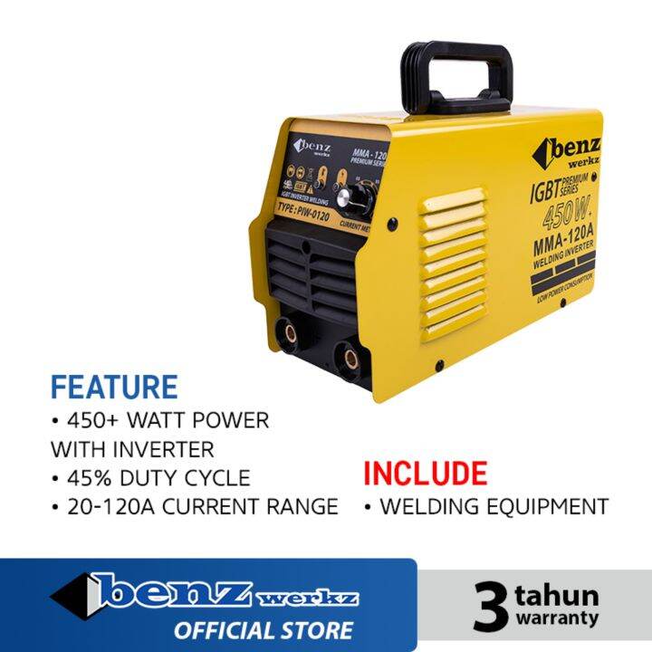 Mesin Las Inverter 120A Premium Series / Inverter Welding 120A by BENZ ...