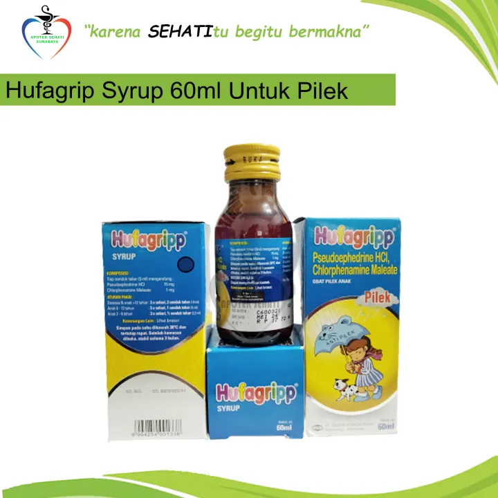 All Varian Hufagrip Sirup Anak Demam Flu dan Batuk Pilek 60ml | Lazada ...
