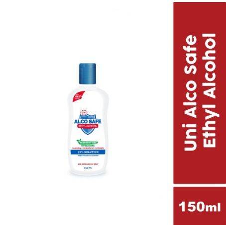 Disinfectants Ethyl Alcohol 70% solution 150 ml alcosafe | Lazada PH