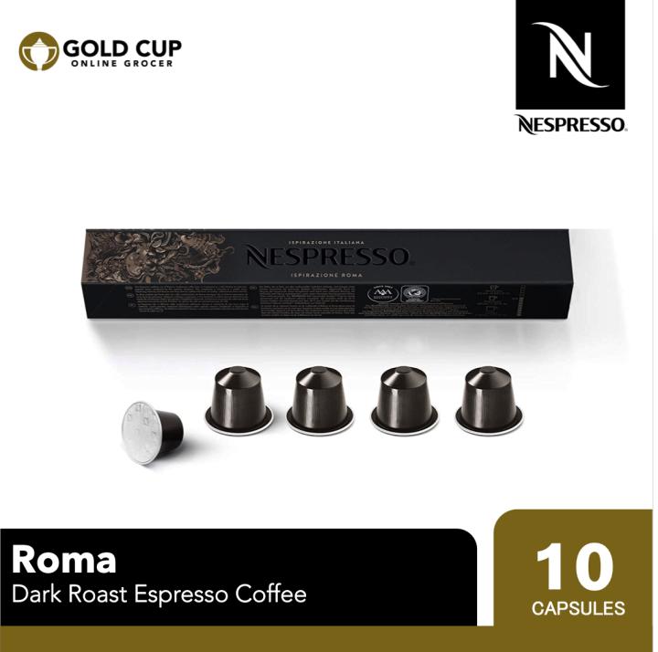 Nespresso Roma (Dark Roast Espresso Coffee) 10 Capsules | Lazada PH
